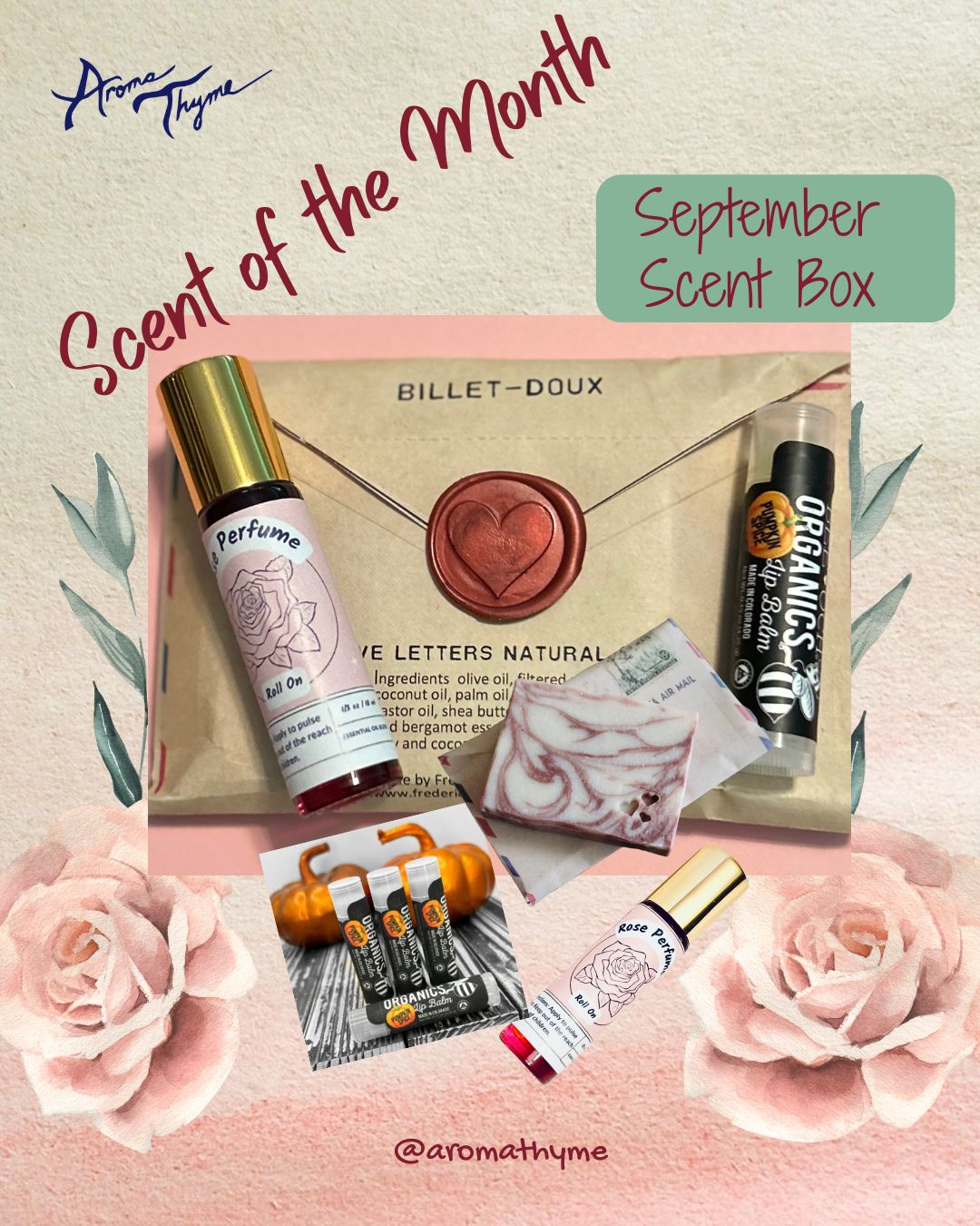 September Scent of the Month Aromatherapy Essential Oil Subscription B