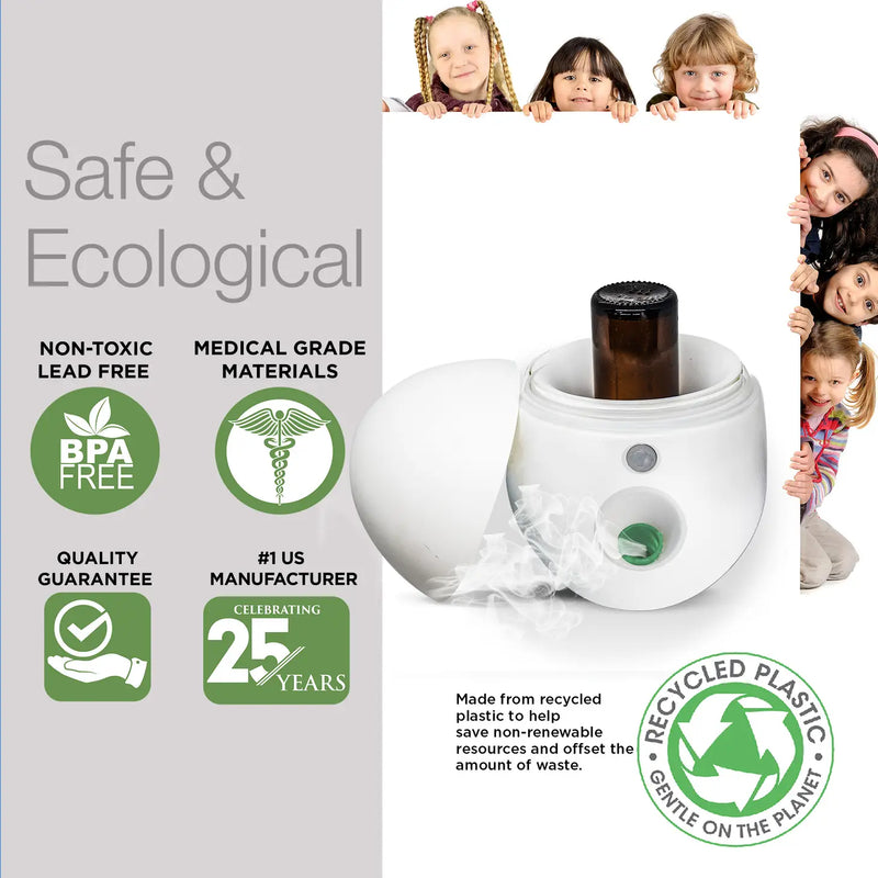 Airburst Waterless Cordless Essential Oil Nebulizer Diffuser – Aroma ...