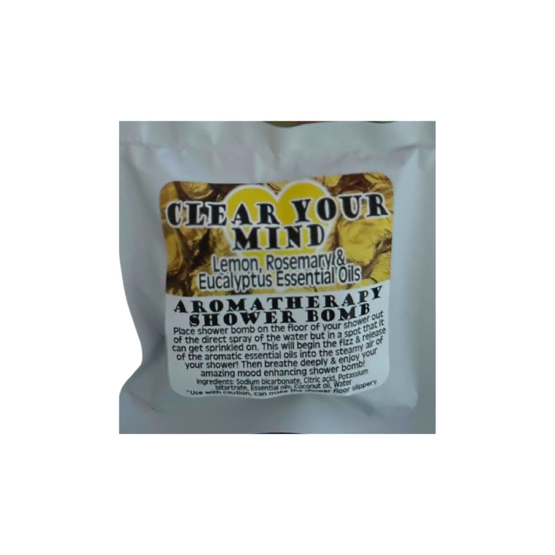 Clear Your Mind Aromatherapy Shower Bomb Essential Oil Steamer