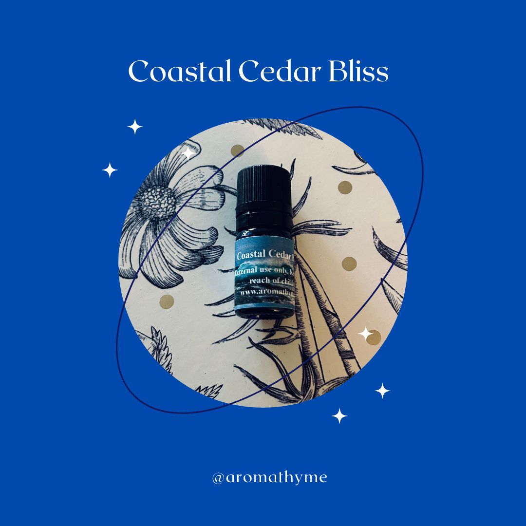 Coastal Cedar Bliss Essential Oil Blend, Grounding Aromatherapy