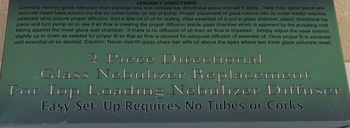 Essential Oil Top Loading Diffuser Directional Glass Nebulizer Replace